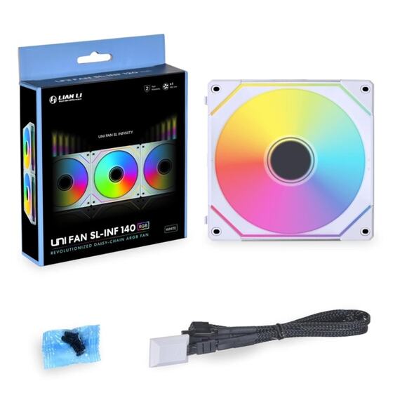 Lian Li | Other | Lian Li Uni Fan Slinf 4 White Argb Infinity Mirror ...